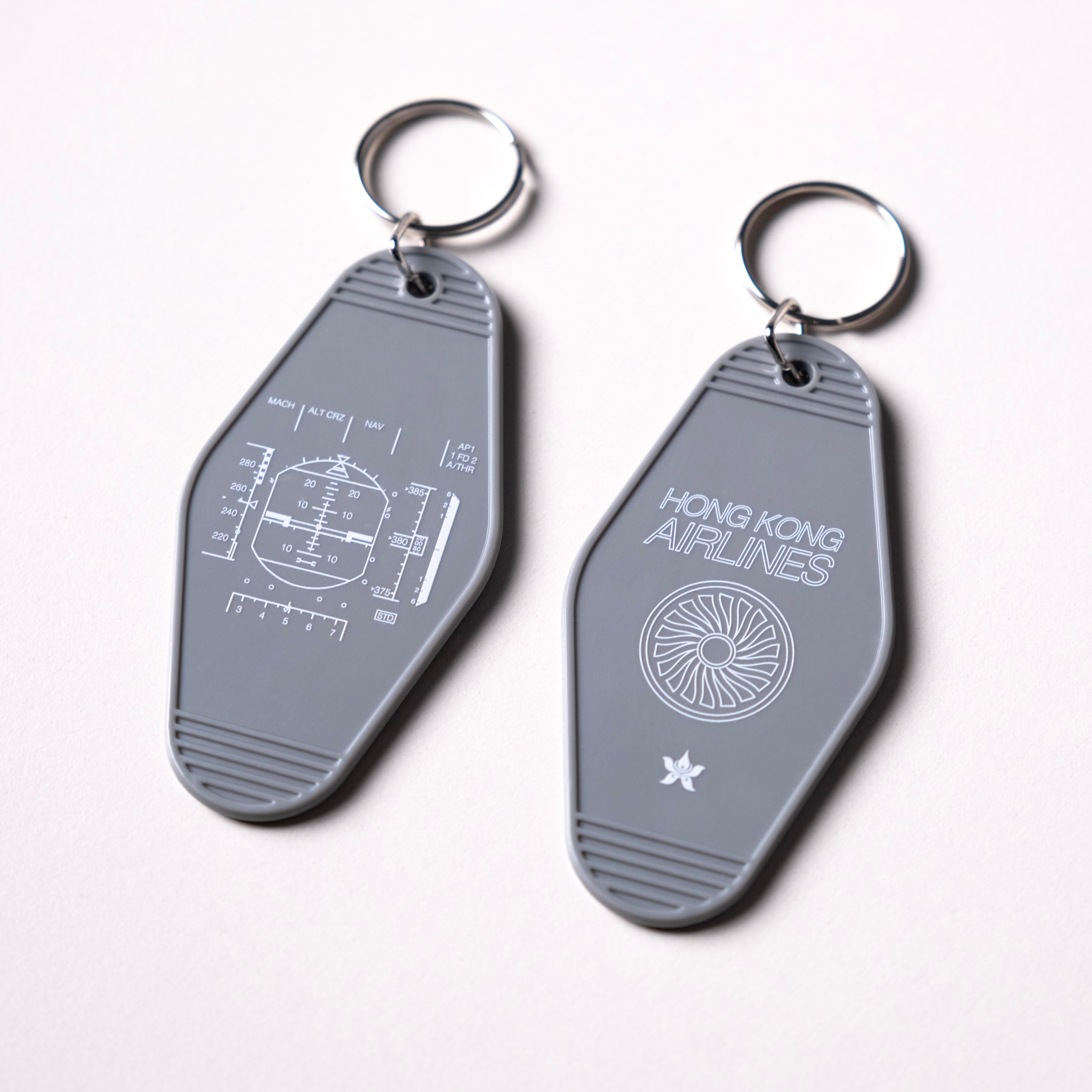 HKA Key Chain - Grey 香港航空鑰匙圈 - 灰色 – Hong Kong Airlines Collection