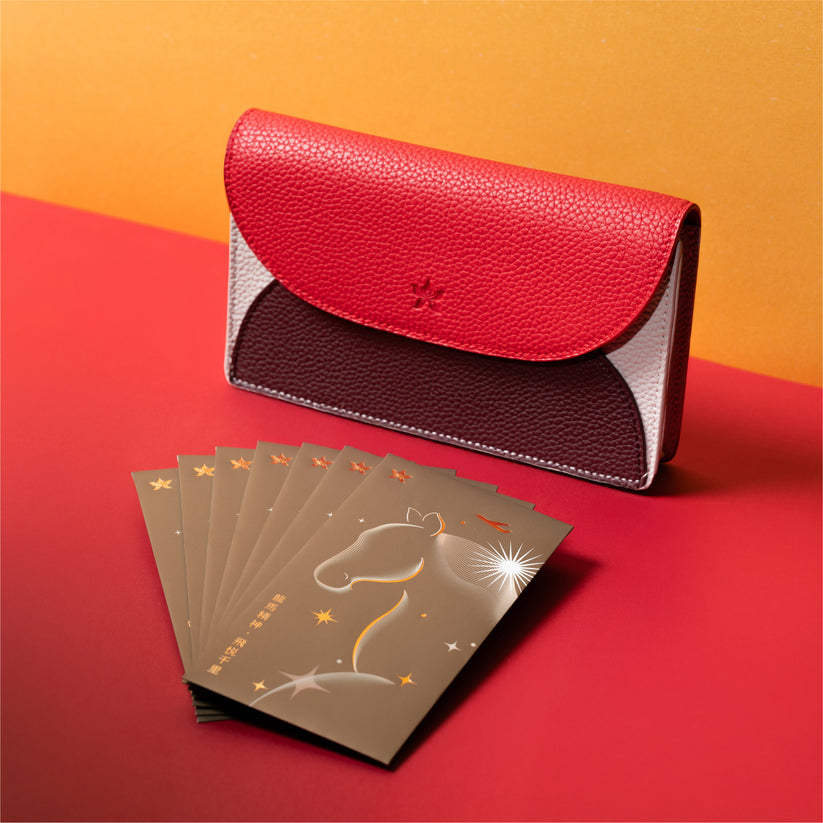 Red Packets (4 packs) with Holder 2026 – Hong Kong Airlines Collection